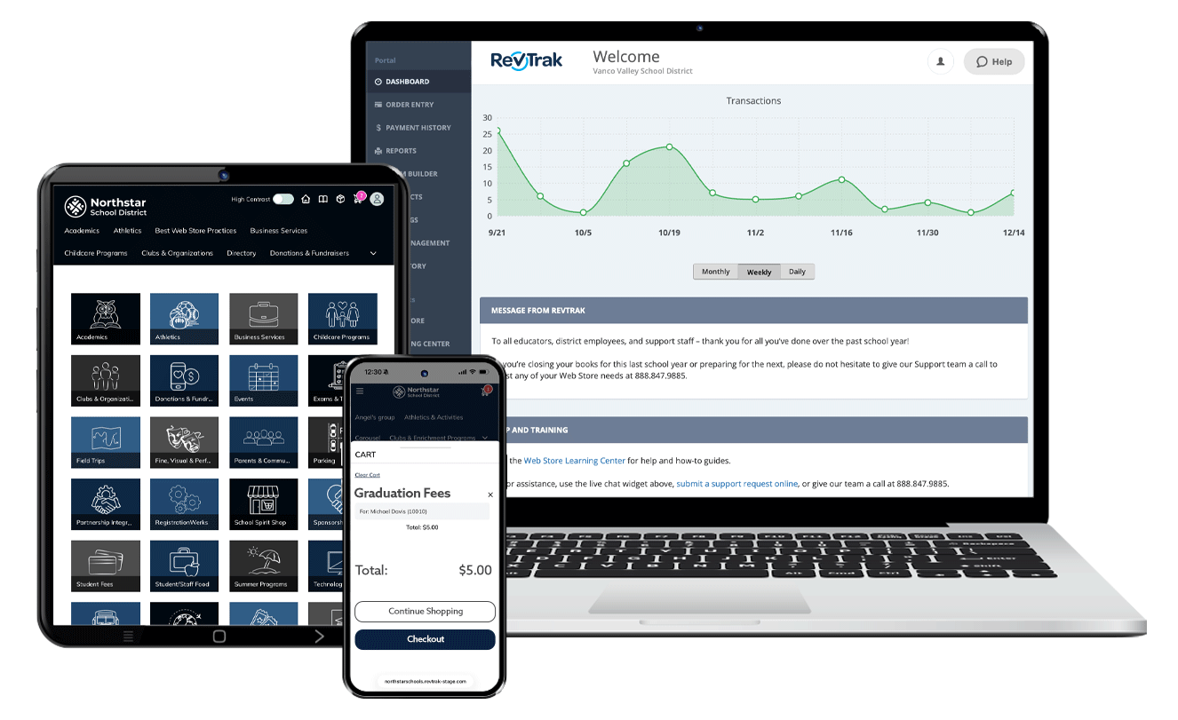RevTrak's Online Payment Solution for Schools